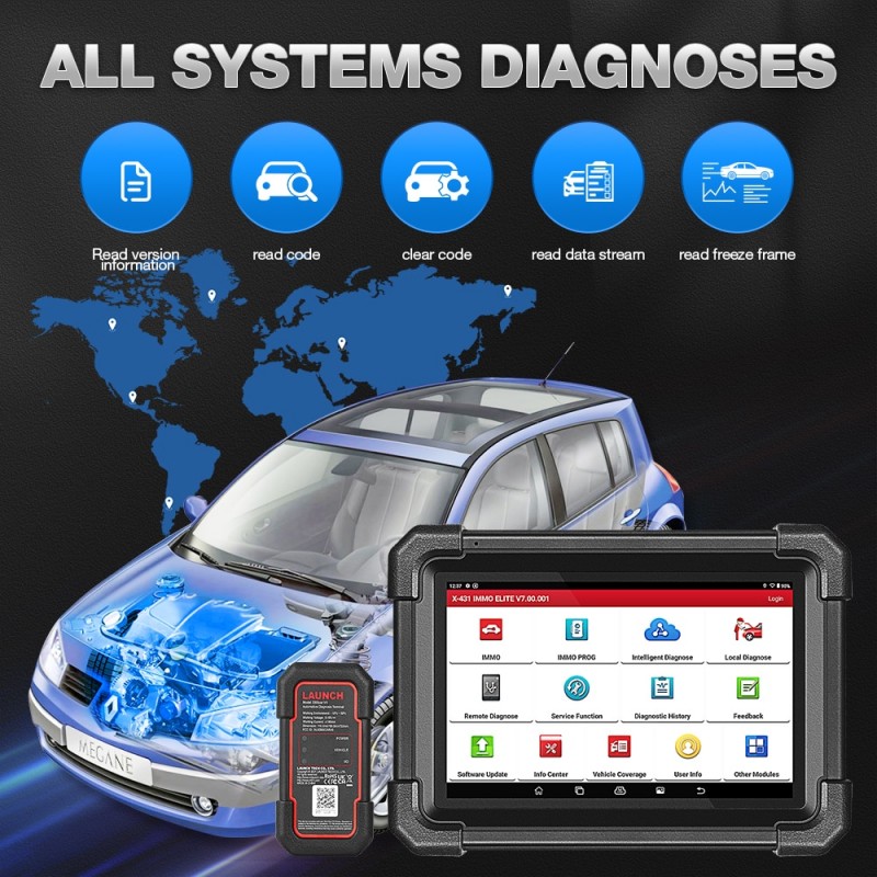 LAUNCH X431 IMMO Elite Car Key Programming Tools OBD OBD2 Full System ... LAUNCH X431 IMMO Elite Car Key Programming Tools OBD OBD2 Full System ...